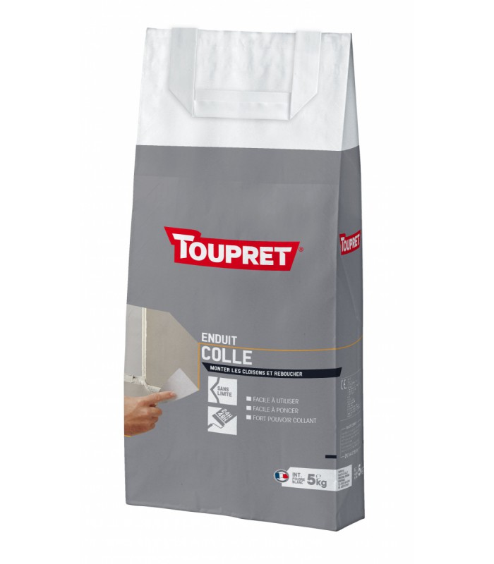 Toupret enduit colle poudre 5 kg : TOUPRET : Novodis